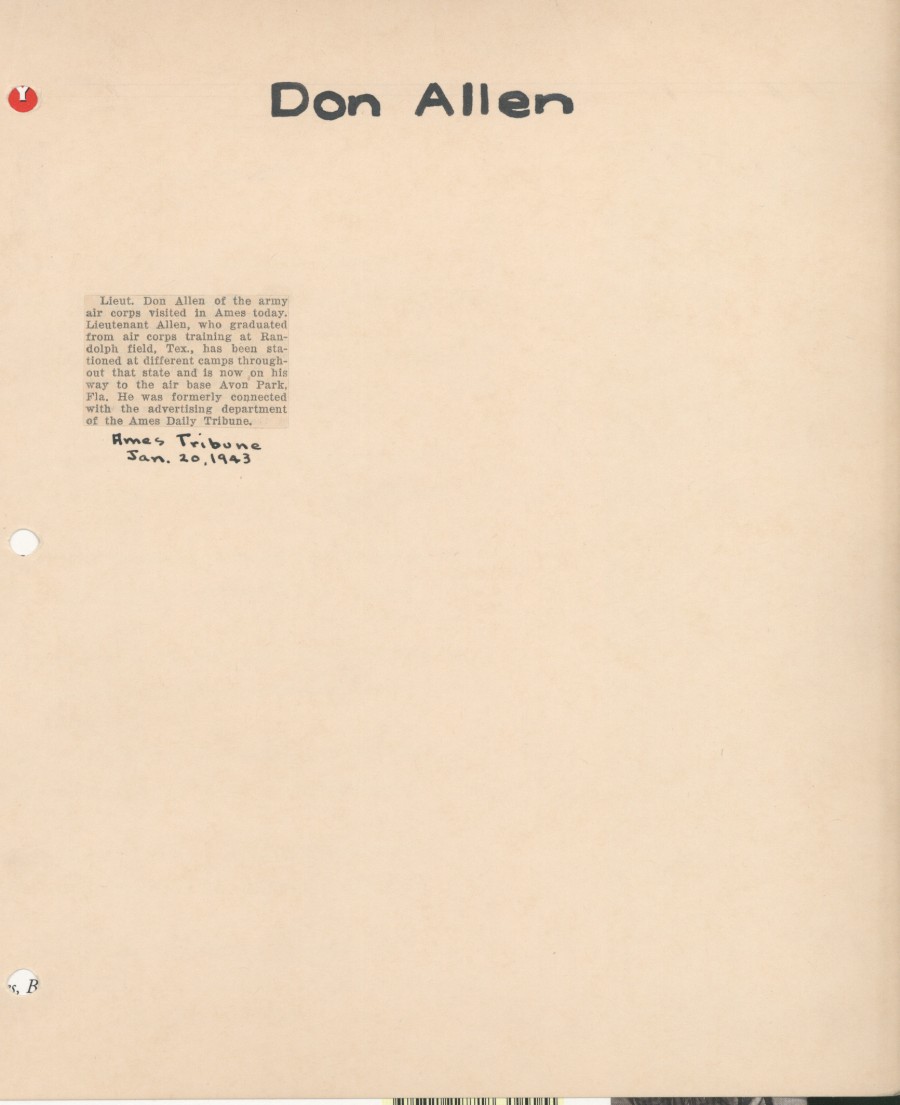 Don Allen | Ames History Museum