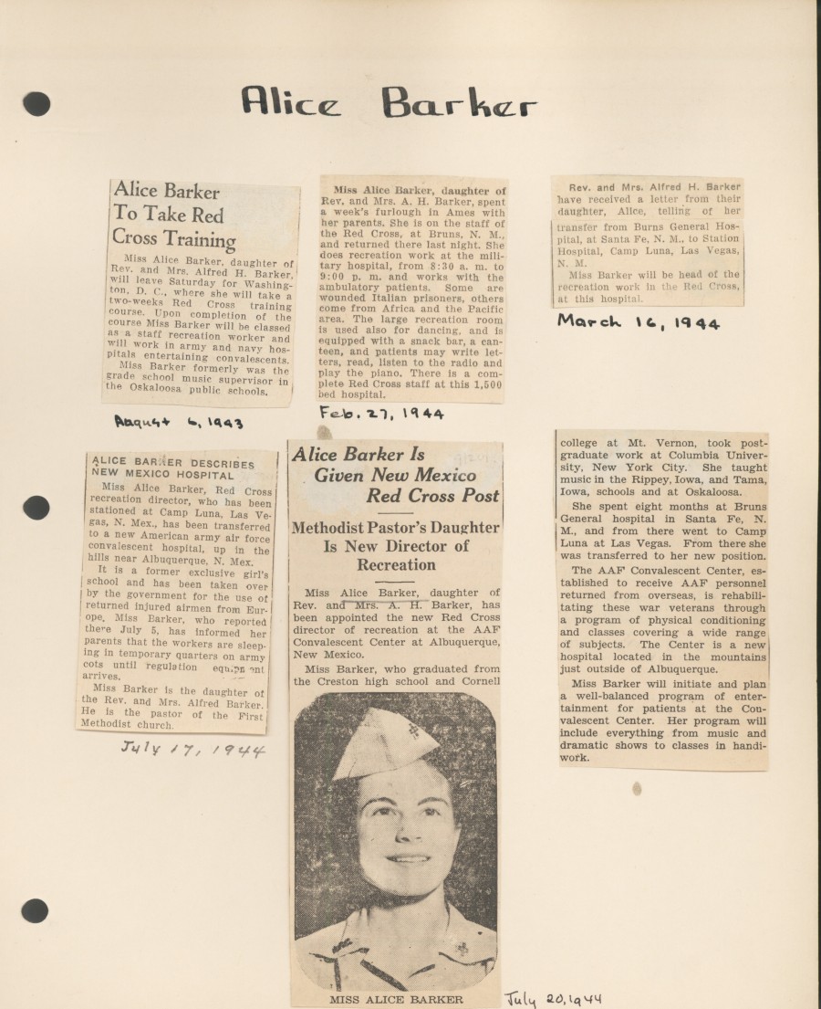 Alice Barker | Ames History Museum
