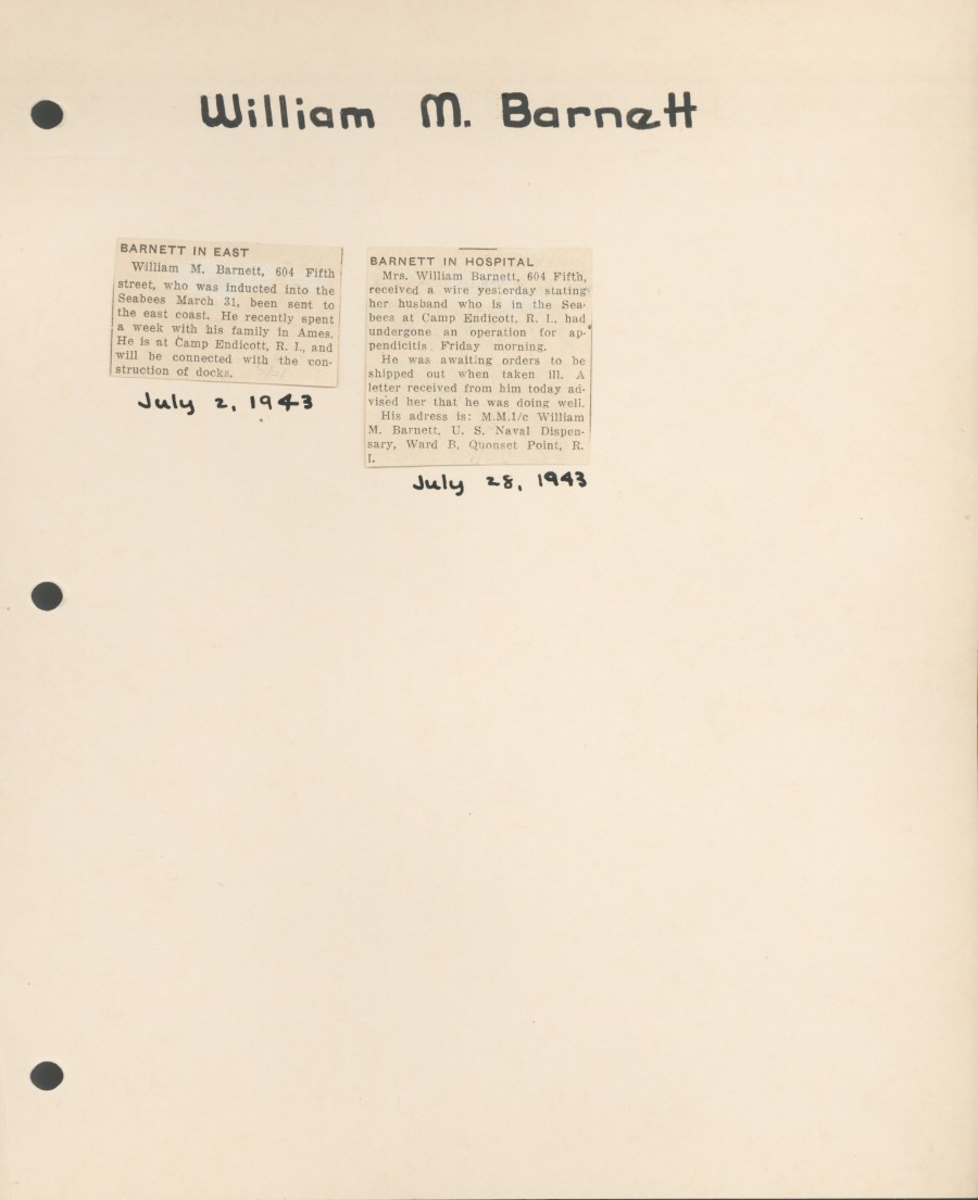 William Barnett | Ames History Museum