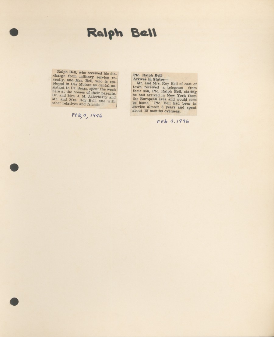 Ralph Bell | Ames History Museum