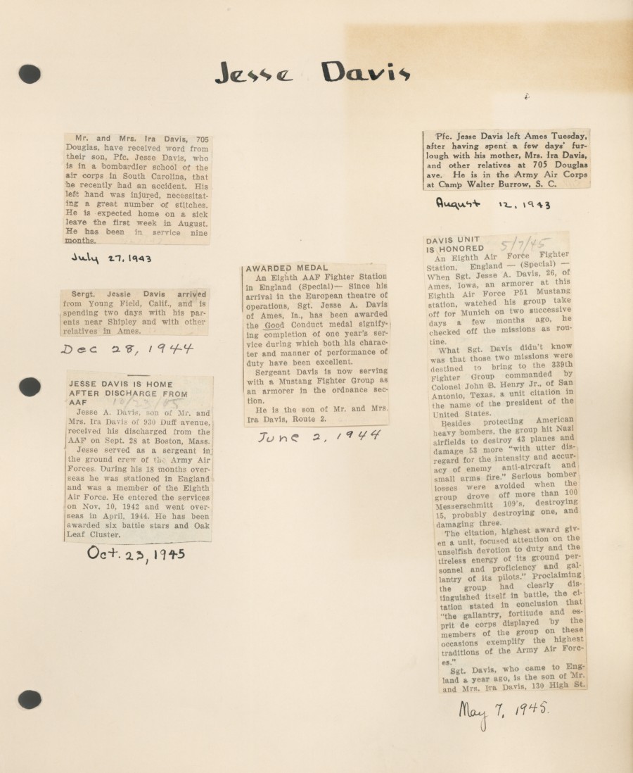 Jesse A. Davis | Ames History Museum