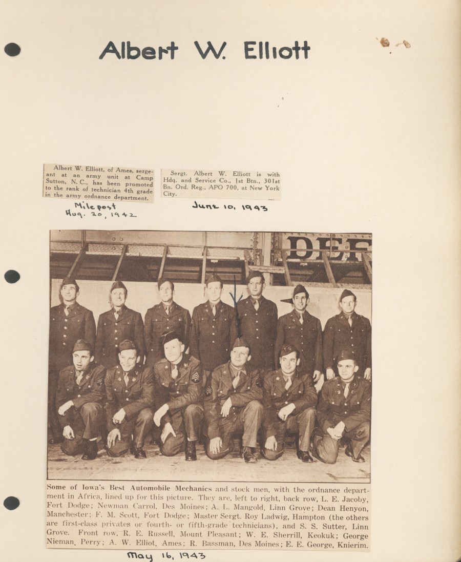 Albert William Elliott | Ames History Museum