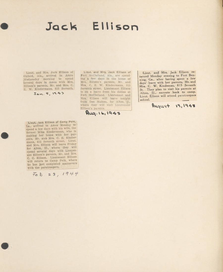 Albert Jack Ellison | Ames History Museum