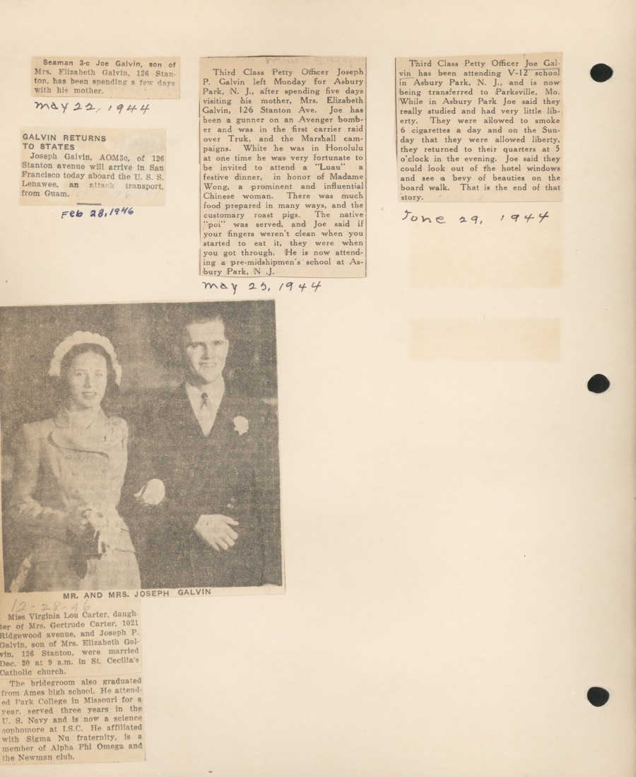 Joseph Galvin | Ames History Museum