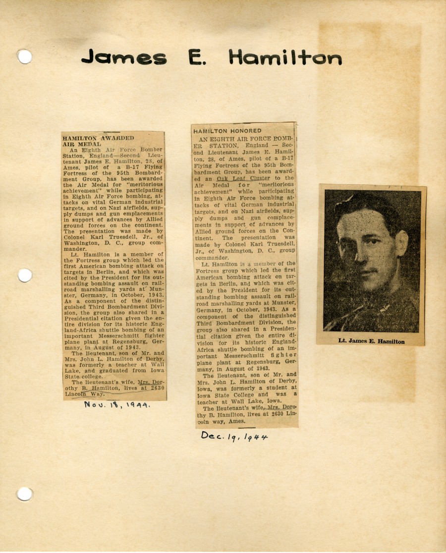 James E. Hamilton | Ames History Museum