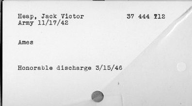 Jack Victor Heap | Ames History Museum