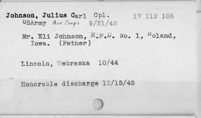 Julius Carl Johnson | Ames History Museum