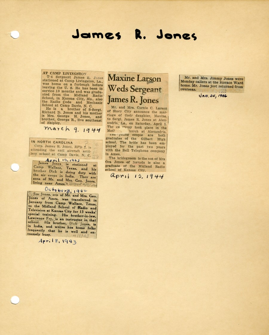 James R. Jones | Ames History Museum