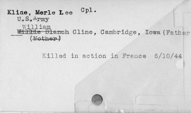 Merle Lee Kline | Ames History Museum