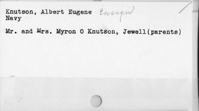 Albert Eugene Knutson | Ames History Museum