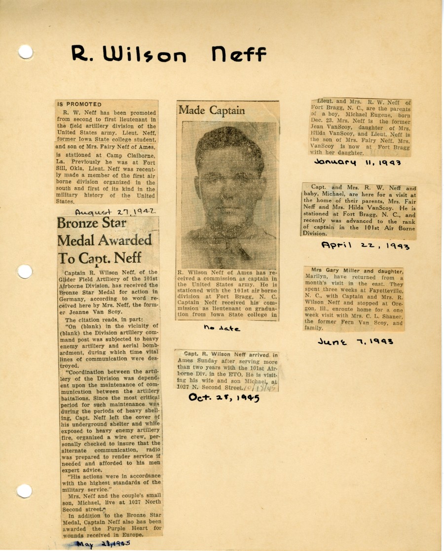 R. Wilson Neff | Ames History Museum