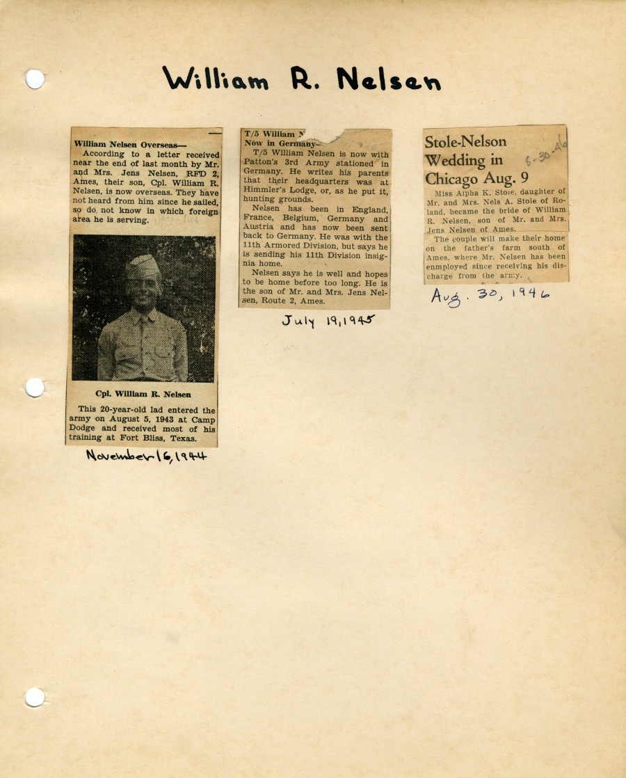 William R. Nelsen | Ames History Museum