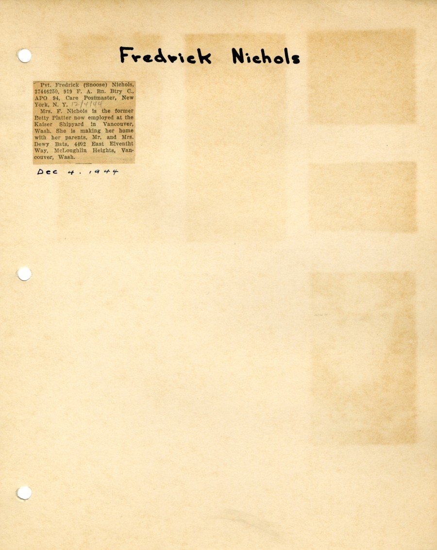 Frederick Nichols | Ames History Museum