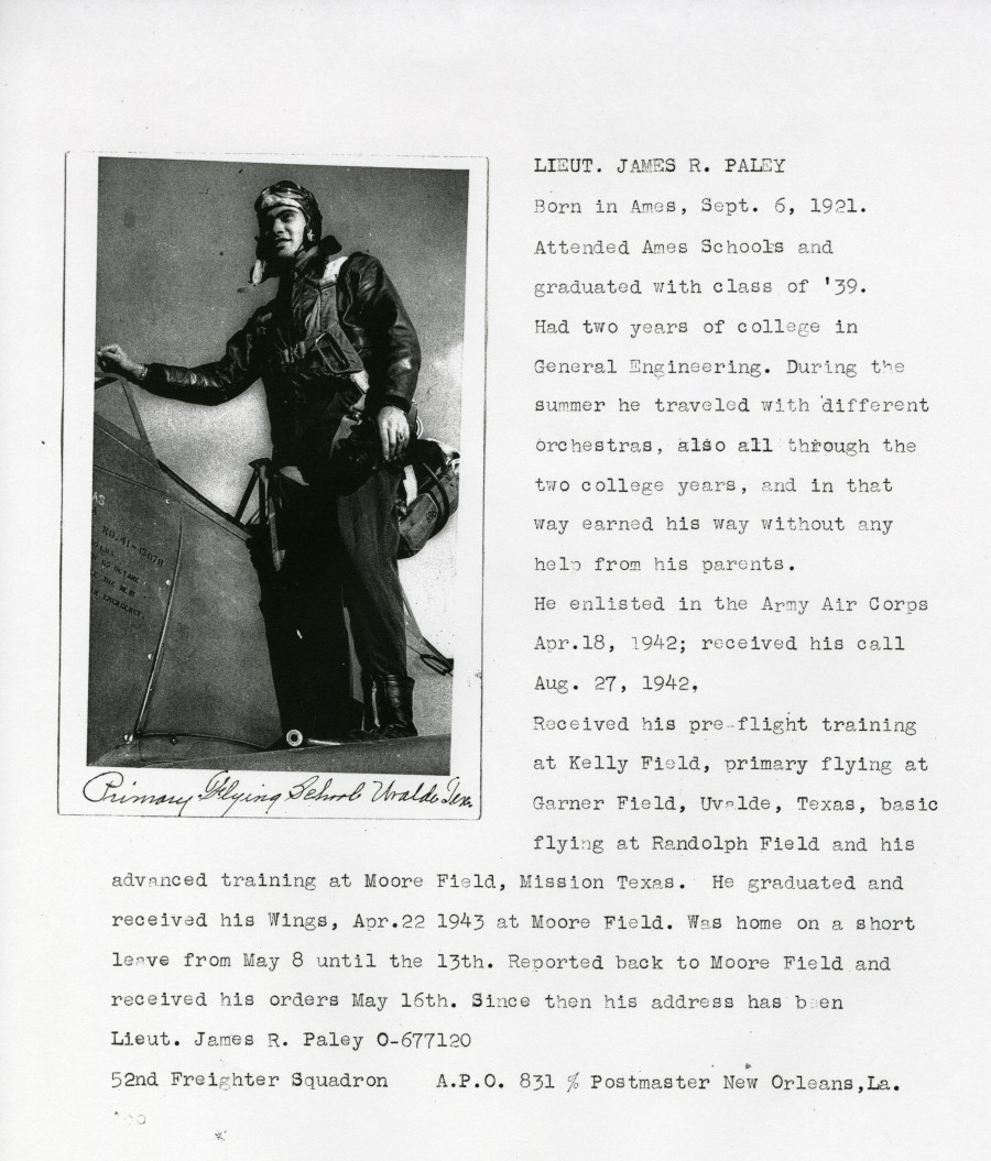 James Robert Paley | Ames History Museum