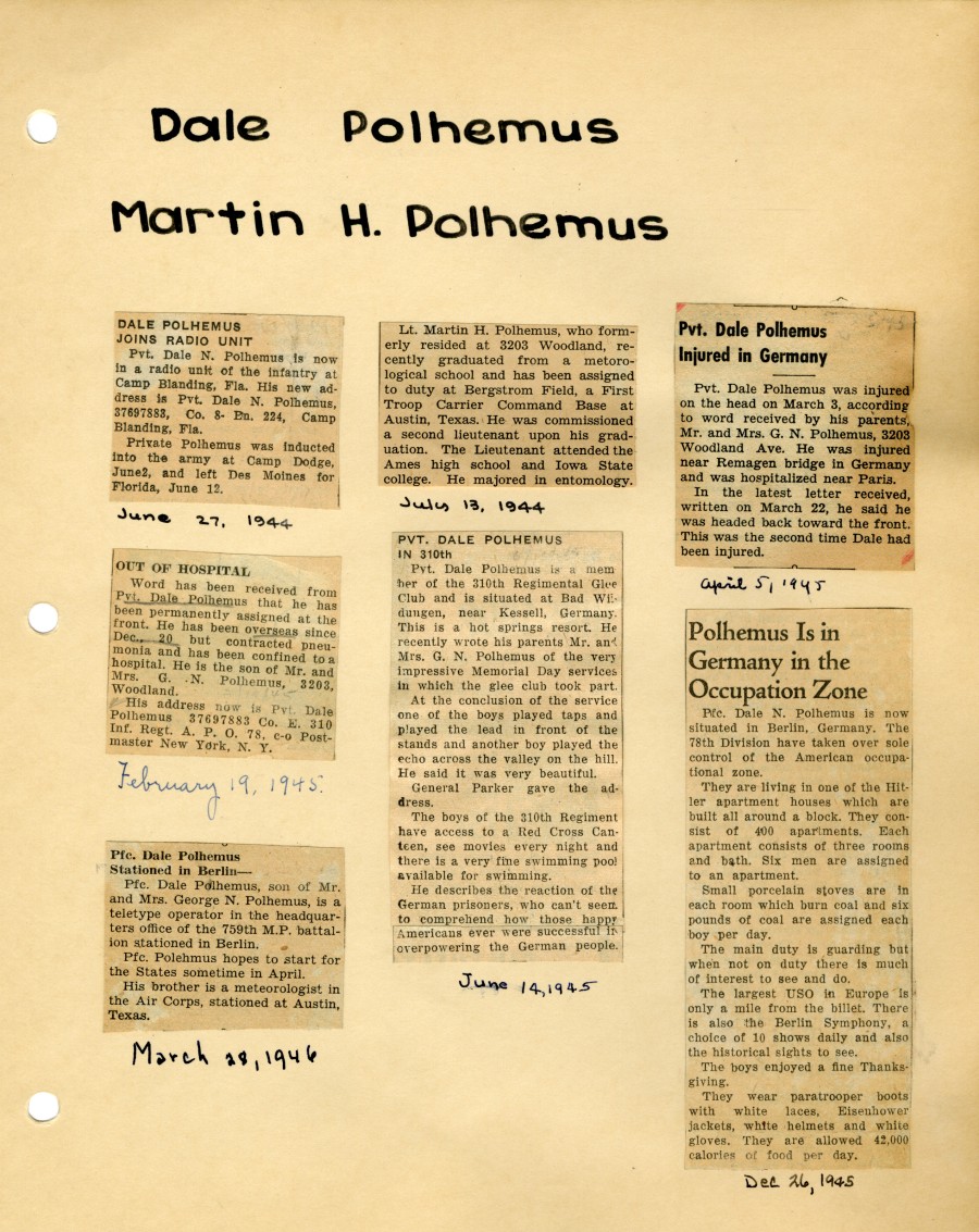 Dale N. Polhemus | Ames History Museum