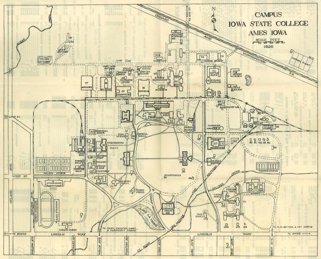 1926 ISC Campus Map and Directory | Ames History Museum