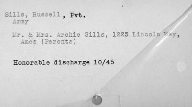 Russell Sills | Ames History Museum