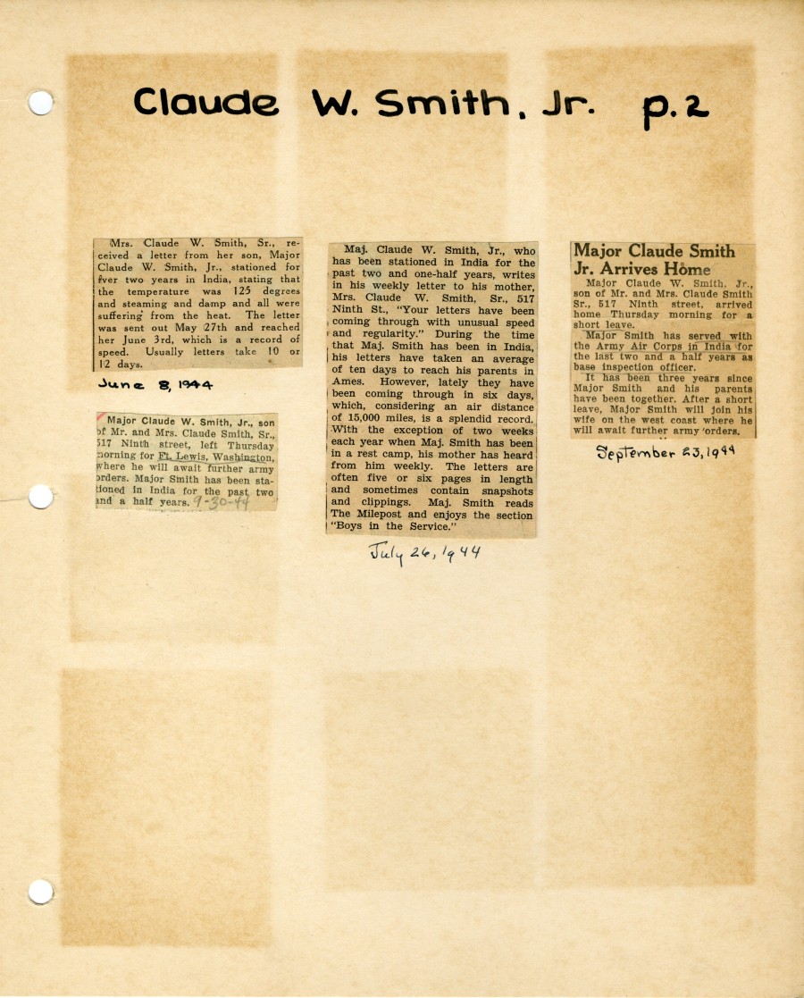 Claude Smith, Jr. | Ames History Museum