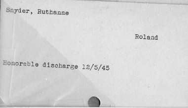 Ruthanne Snyder | Ames History Museum