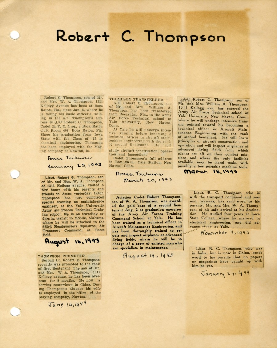 Robert C. Thompson | Ames History Museum