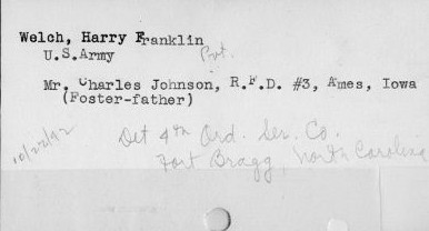 Harry Franklin Welch | Ames History Museum