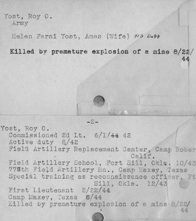 Roy O. Yost | Ames History Museum